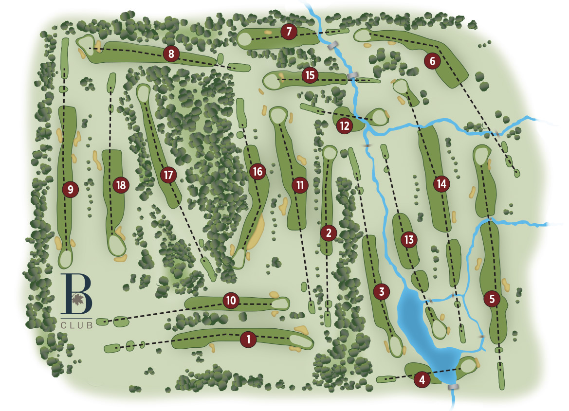 Montreal Golf Courses Map
